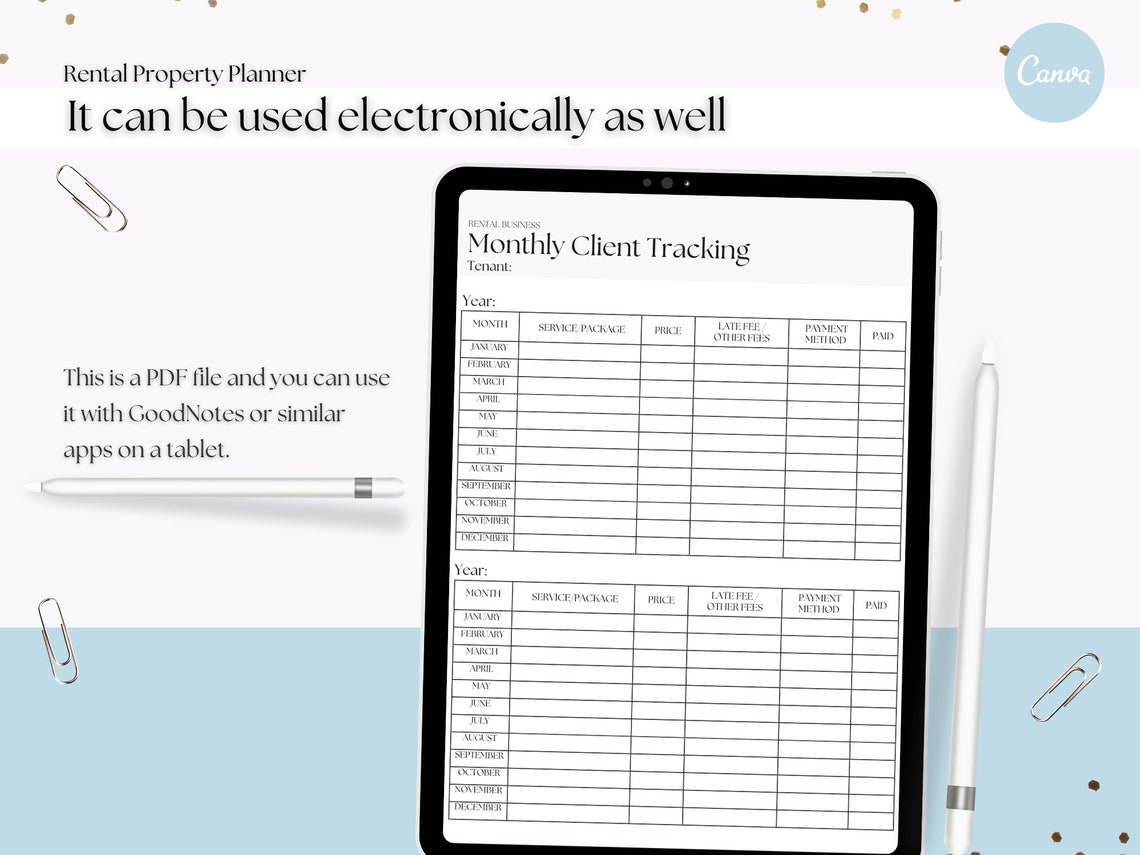 Rental Property Owner Management Kit, Rental Owner Printable Business ...