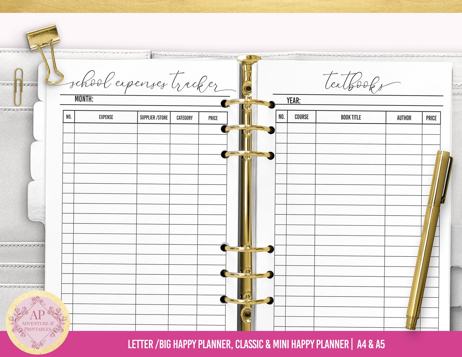Student Finance Planner, Student Planner, Student Money Management - Etsy