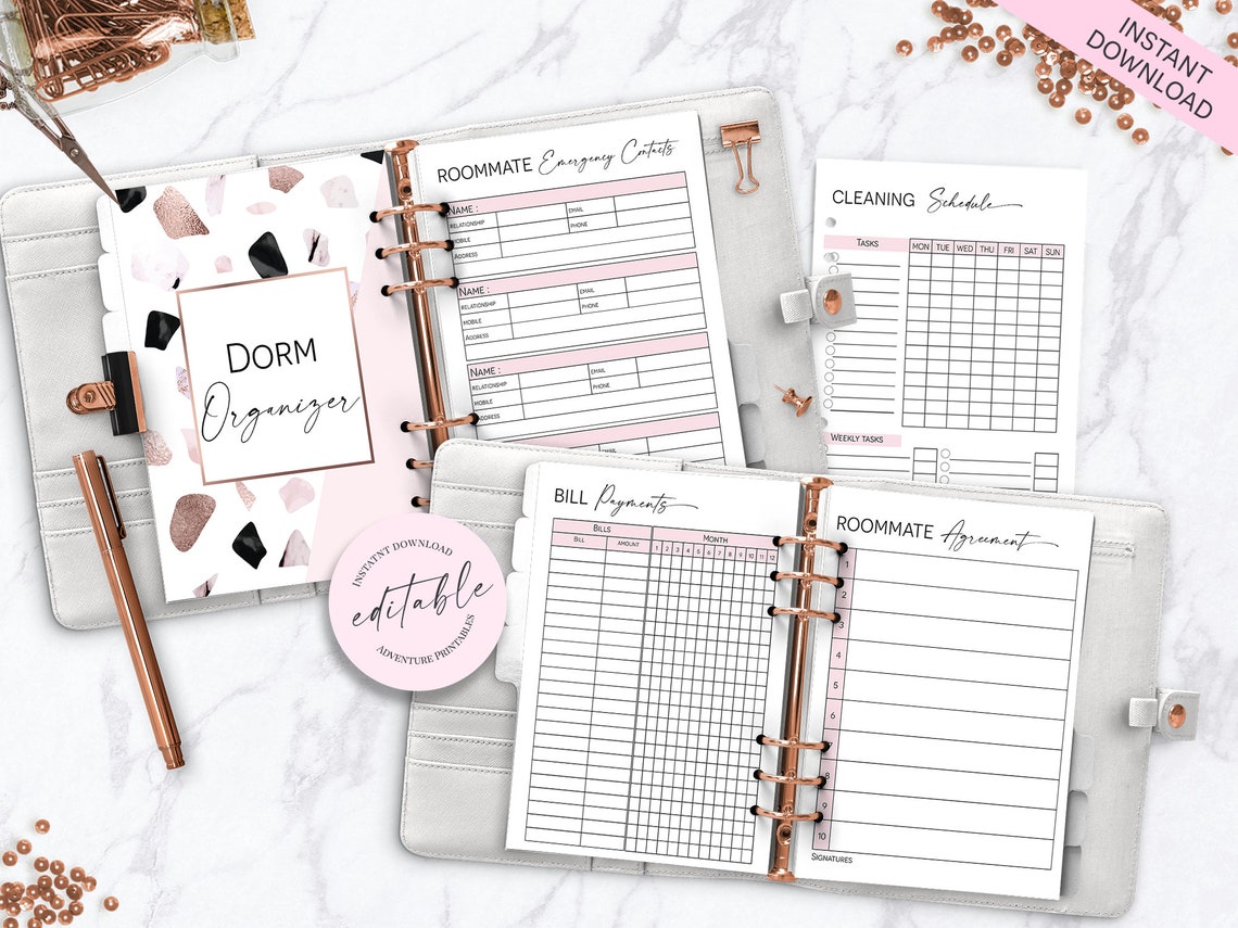 Student Dorm Room Planner College Student Dorm Kit Student - Etsy