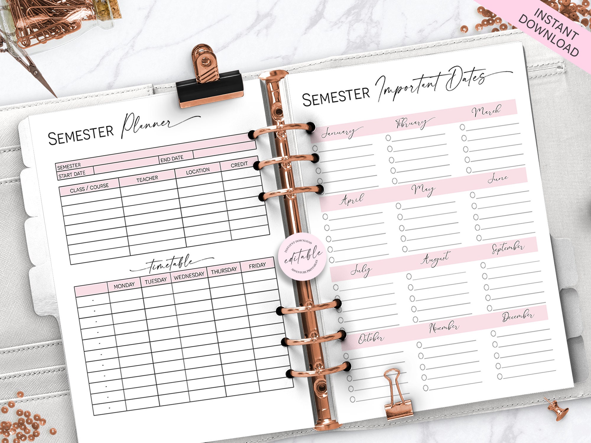 Student Exam Prep Kit, Student Study Planner, Learning Planner, Collage ...