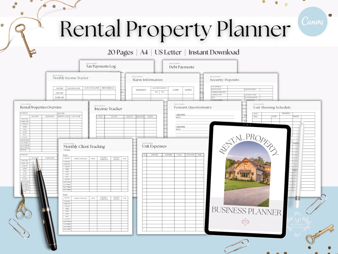 Rental Property Owner Management Kit, Rental Owner Printable Business ...