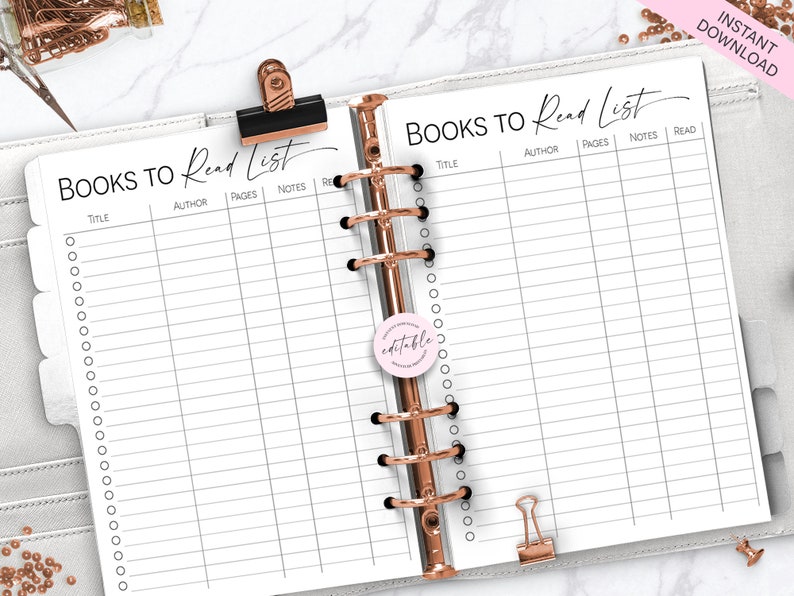 Books to Read and Reading Progress Tracker Books Tracker - Etsy