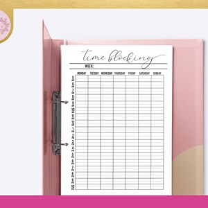 Time Blocking Planner, Student Time Blocking, Studying Time Blocking ...