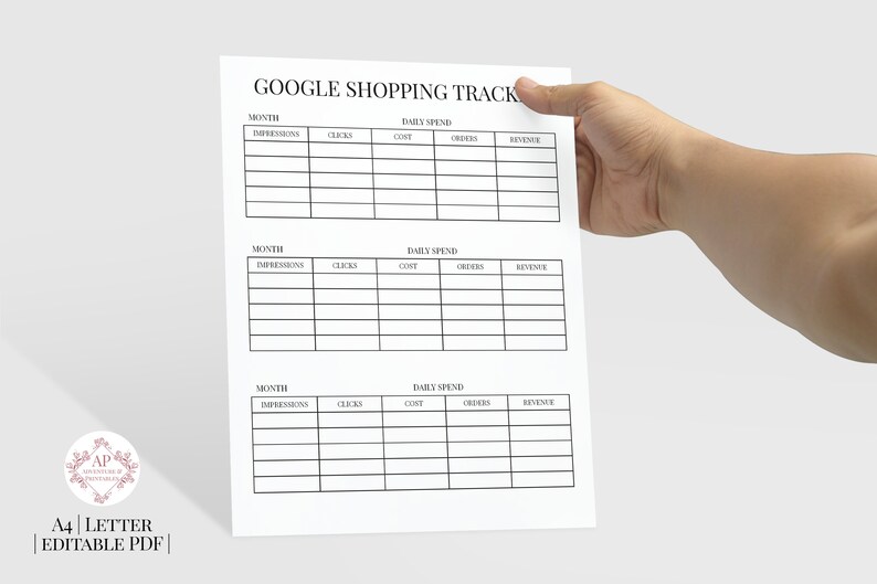 Etsy Promotion Tracker Editable Etsy Promoted Listing and - Etsy