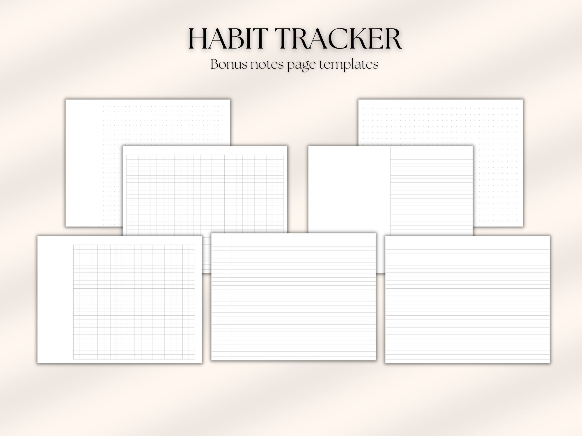 Everyday Habit Tracker for iPad and Tablet Routine Tracker - Etsy