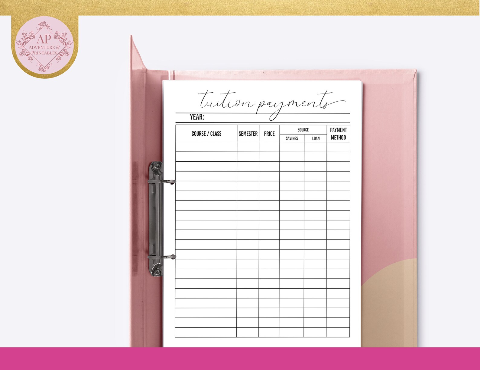 Student Finance Planner, Student Planner, Student Money Management - Etsy
