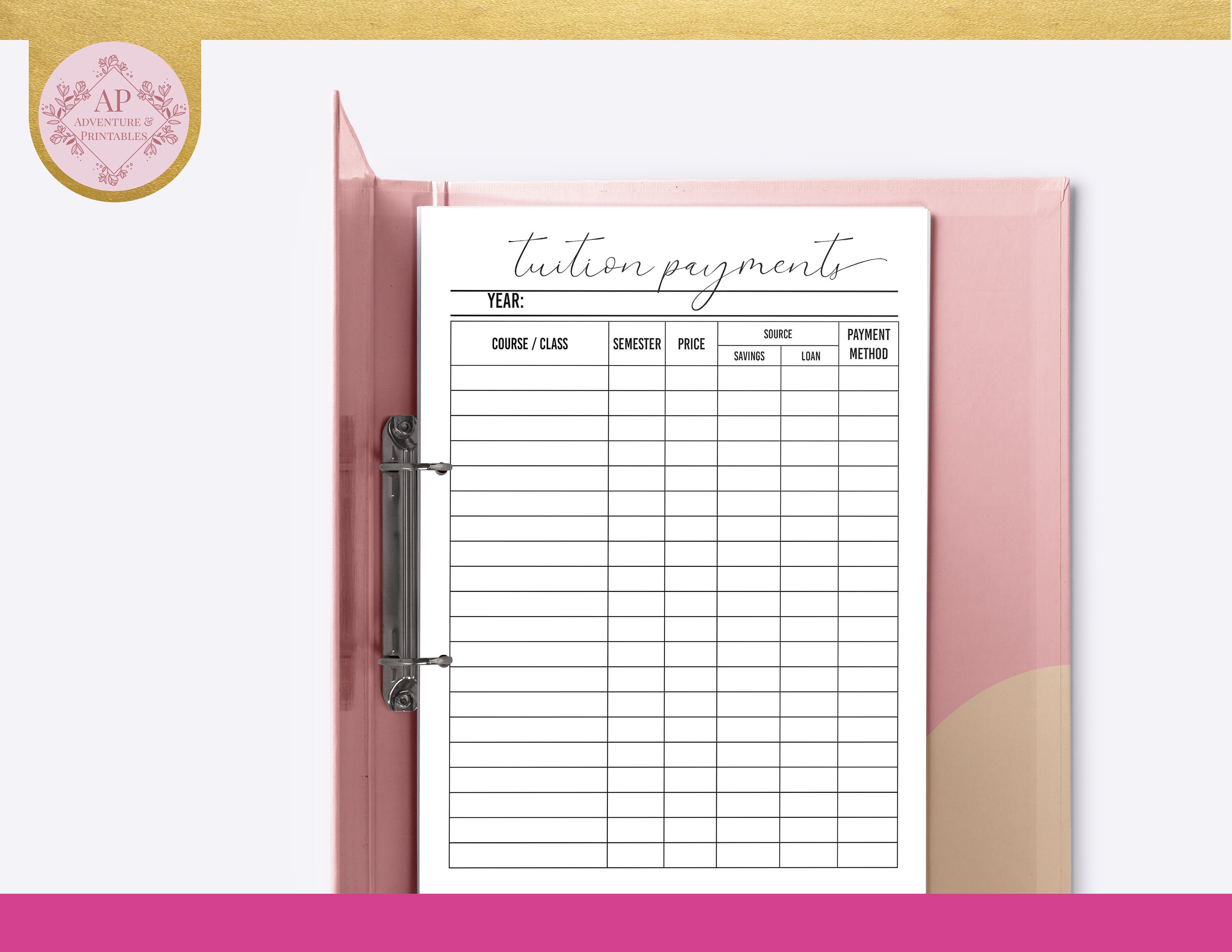 Student Finance Planner, Student Planner, Student Money Management - Etsy