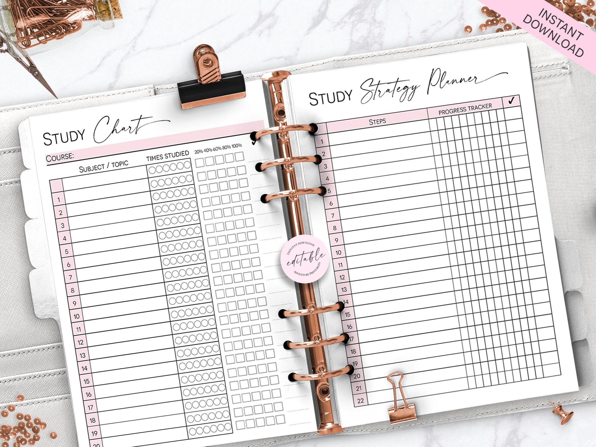 Study Planner, Student Study Planner, Daily Learning Planner, Study ...