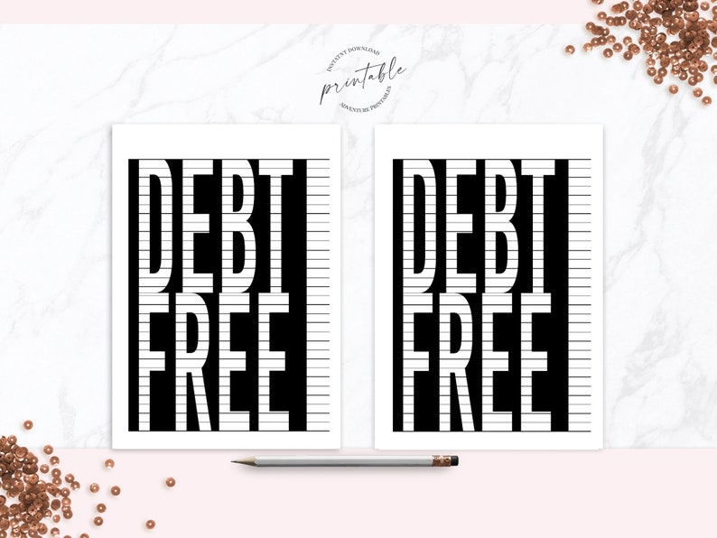 Debt Payments Tracker Debt Freedom Tracker Consumer Debt - Etsy
