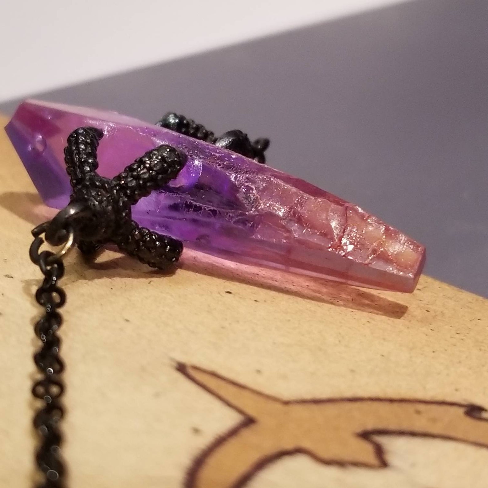 The Dark Crystal Pendant Necklace Shard Handcrafted Resin - Etsy