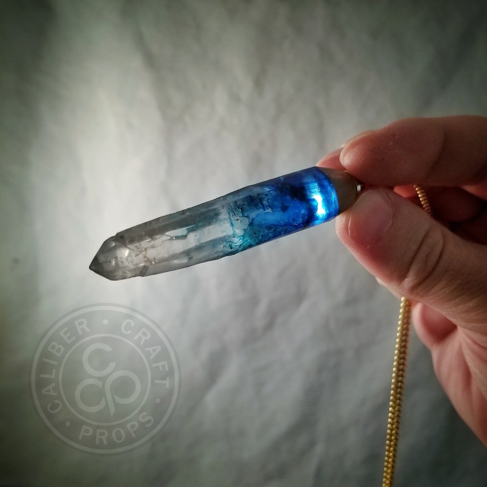 Sky Kyber Crystal Pendant Necklace Andor Sky Stone Kuati - Etsy Sky Kyber Crystal Pendant Necklace Andor Sky Stone Kuati - Etsy