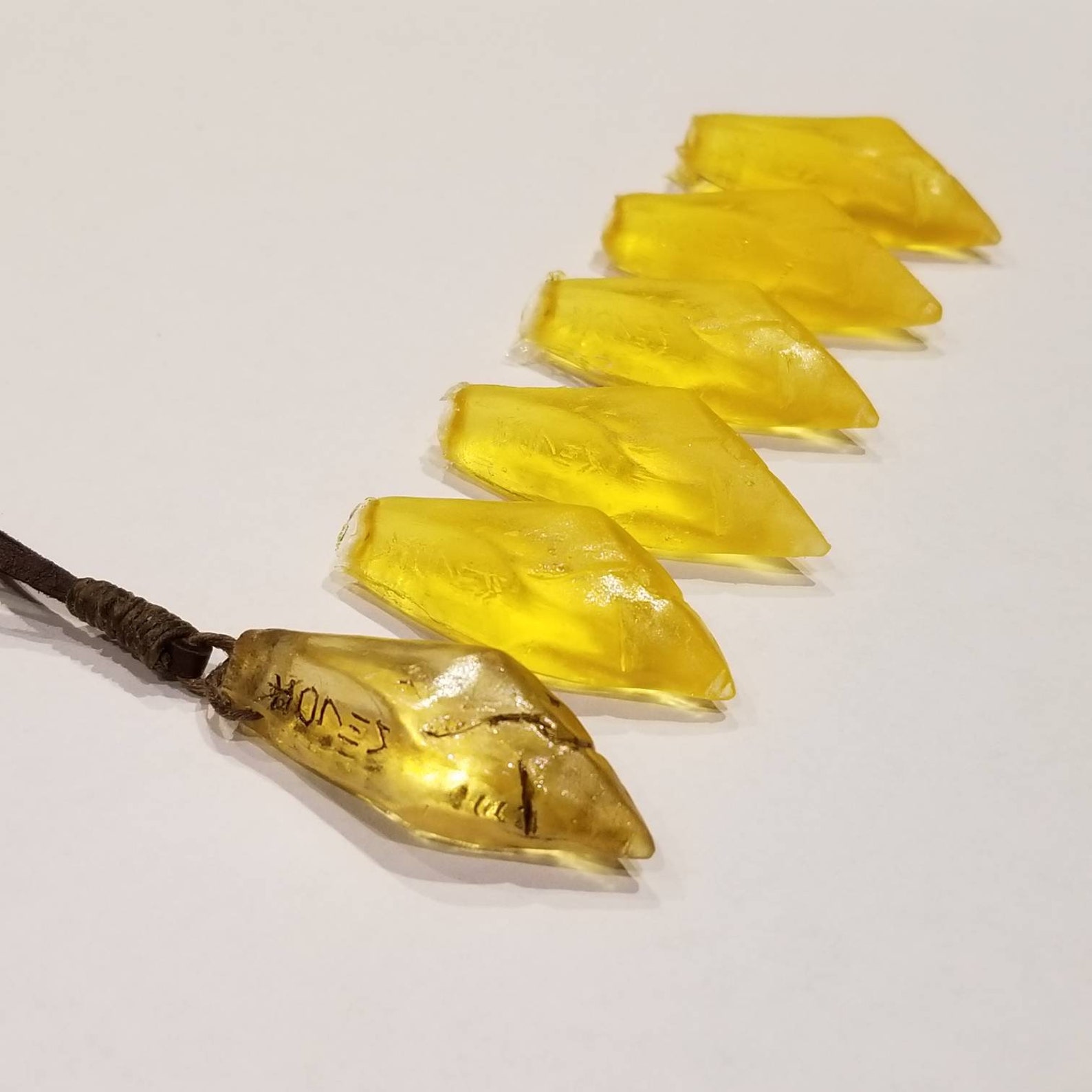 Yellow Version Rey Gold Kyber Crystal Pendant Necklace Andor - Etsy