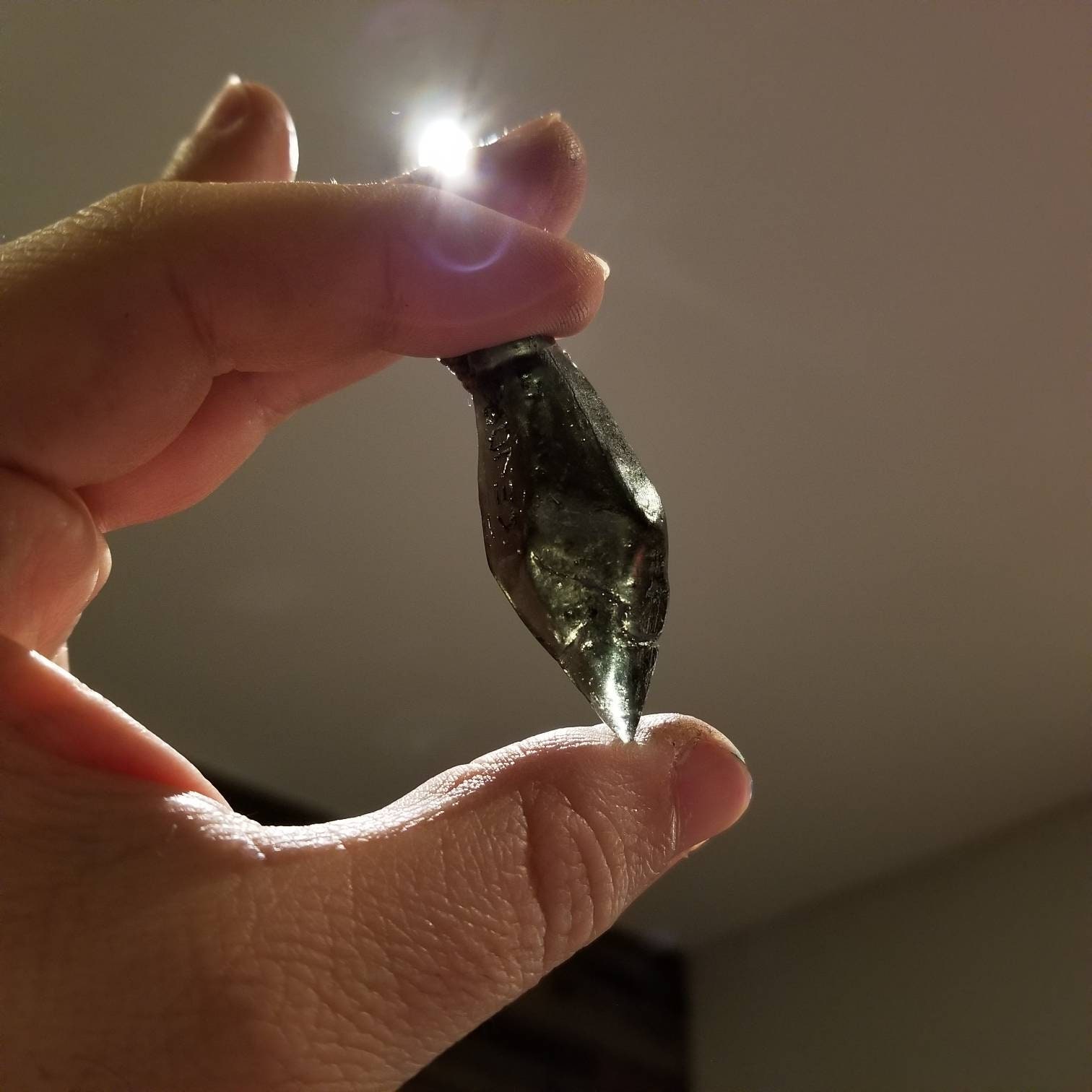 Black Version Dark Kyber Crystal Pendant Necklace | Etsy