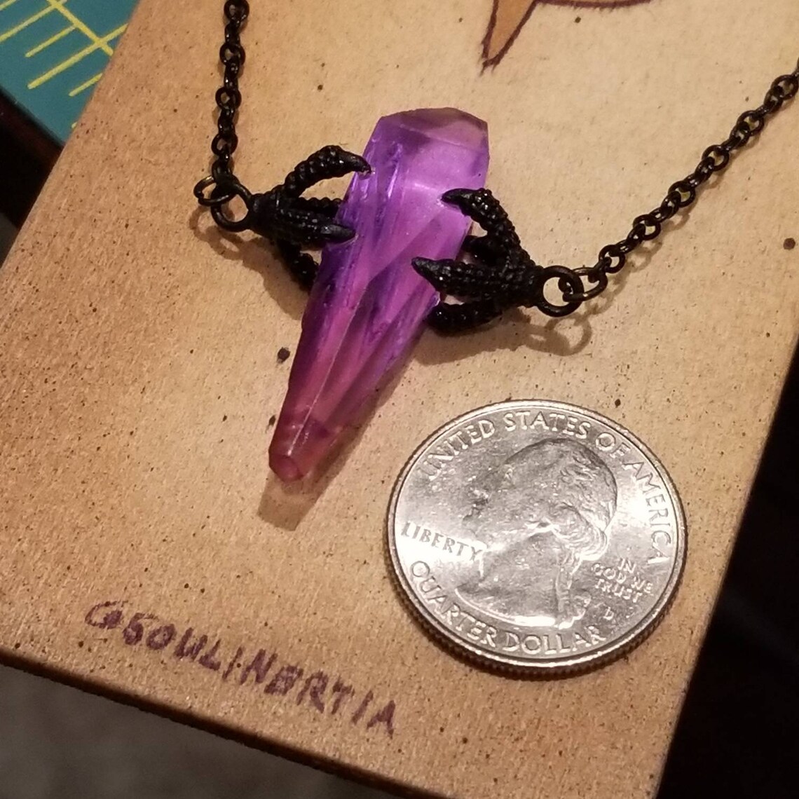 The Dark Crystal Pendant Necklace Shard Handcrafted Resin - Etsy