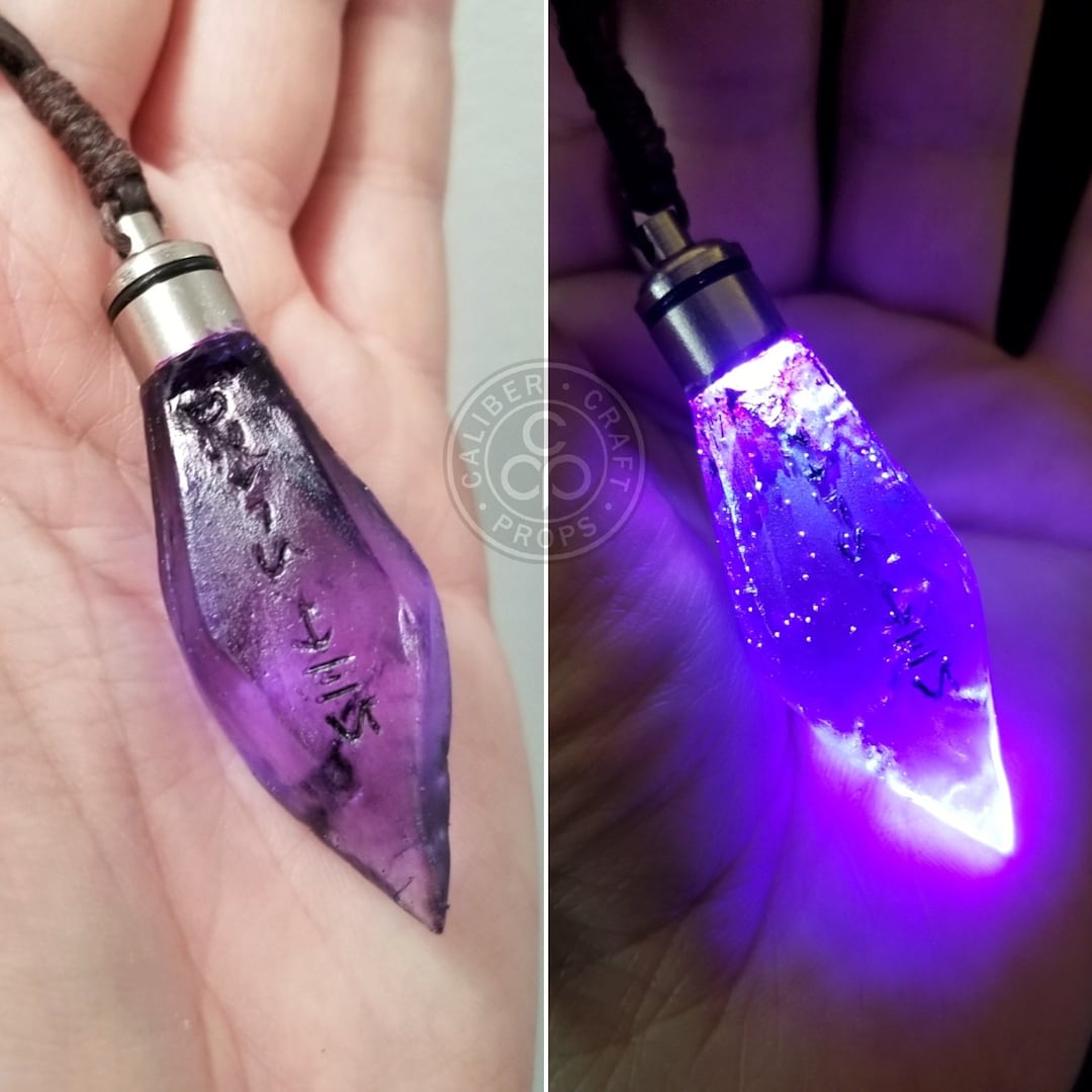 Jyn's Purple Glowing Kyber Crystal Star Wars Trust in - Etsy