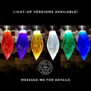 Jyn's Yellow Glowing Kyber Crystal - Star Wars Trust in the FORCE Rey ...