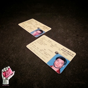 Tyler Durden and Narrator Drivers License Prop Replicas From Fight Club ...