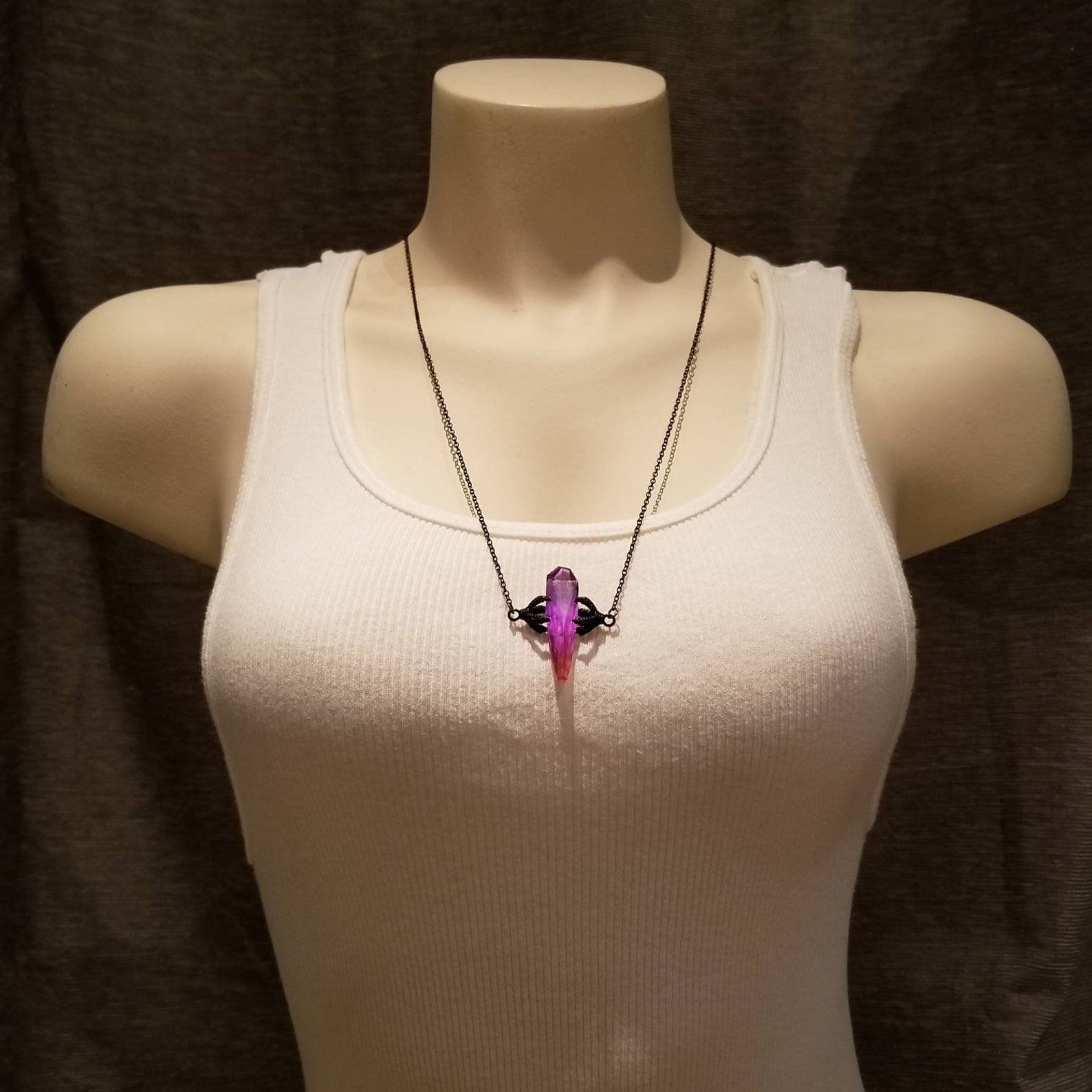 The Dark Crystal Pendant Necklace Shard Handcrafted Resin - Etsy