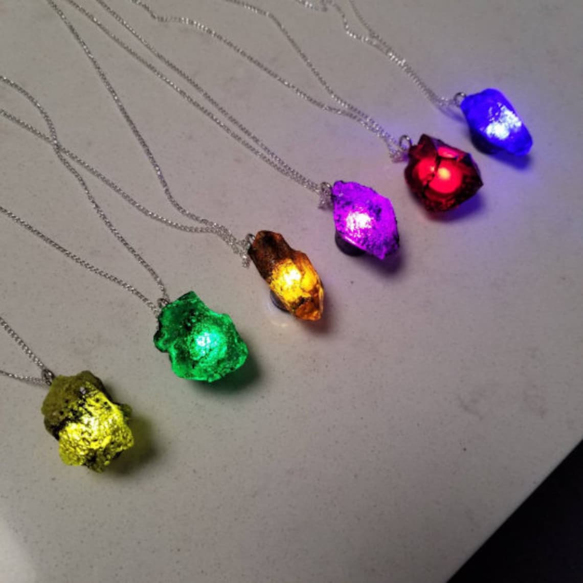 Purple Power Stone Pendant Necklace Raw Infinity Stones - Etsy