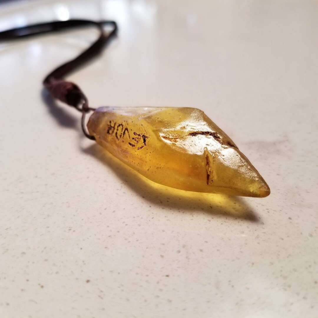 Yellow Version Rey Gold Kyber Crystal Pendant Necklace Andor ...