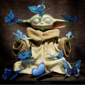Grogu "baby Yoda" Eyelids for Realistic Sideshow Version Hand Painted ...