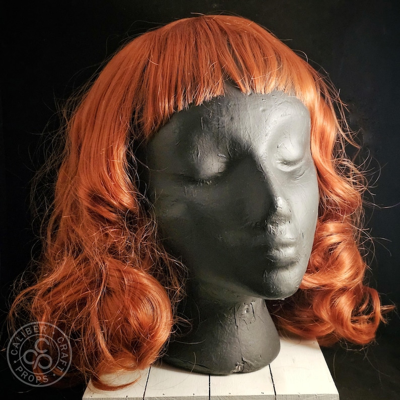 Aunt Gladys Orange Wig Costume Cosplay Weapons Halloween Microbang ...