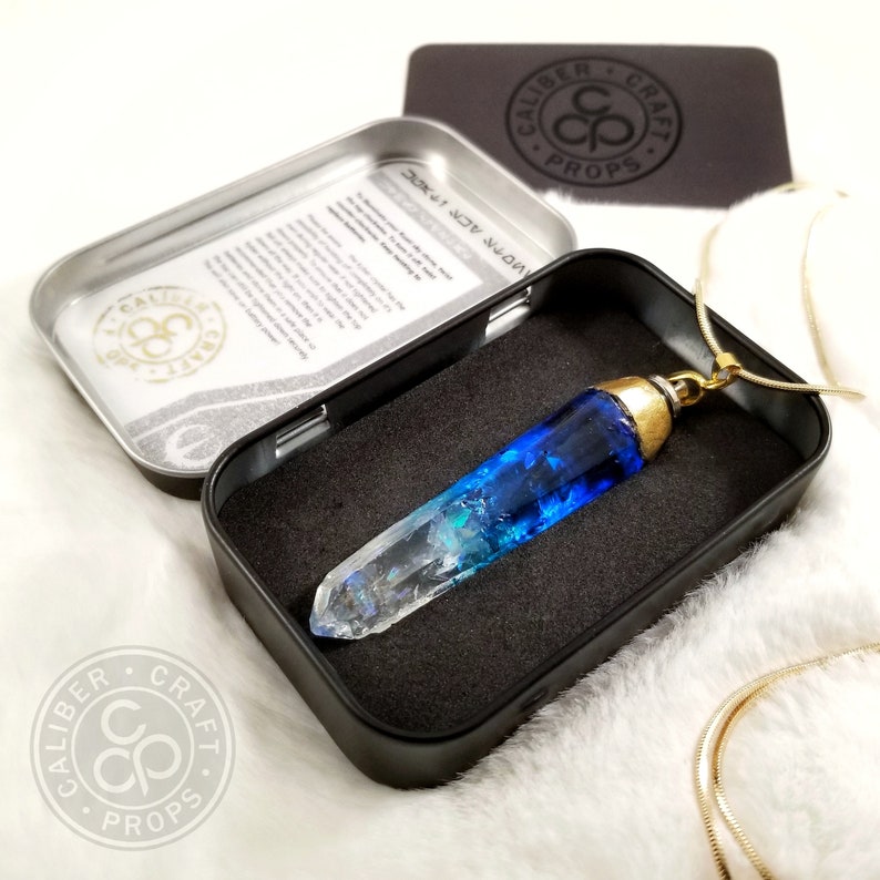 Sky Kyber Crystal Pendant Necklace Andor Sky Stone Kuati - Etsy Sky Kyber Crystal Pendant Necklace Andor Sky Stone Kuati - Etsy