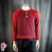 Tyler Durden Brad Pitt Fight Club Rare Red Color Block Raglan Sweater ...