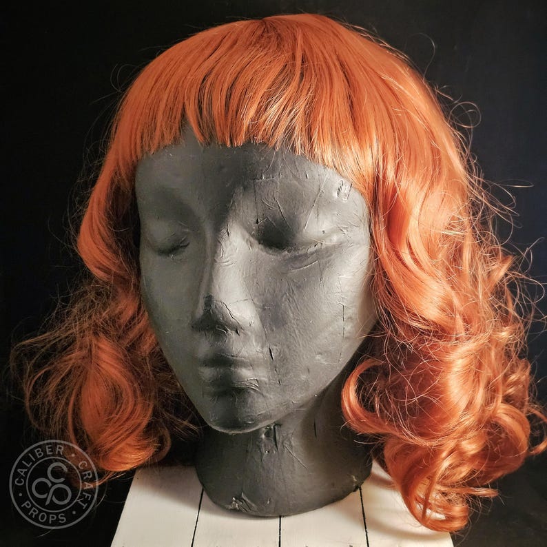 Aunt Gladys Orange Wig Costume Cosplay Weapons Halloween Microbang ...