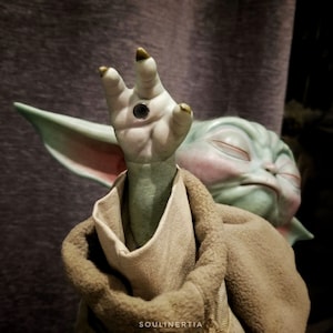 Grogu "baby Yoda" Eyelids for Realistic Sideshow Version Hand Painted ...