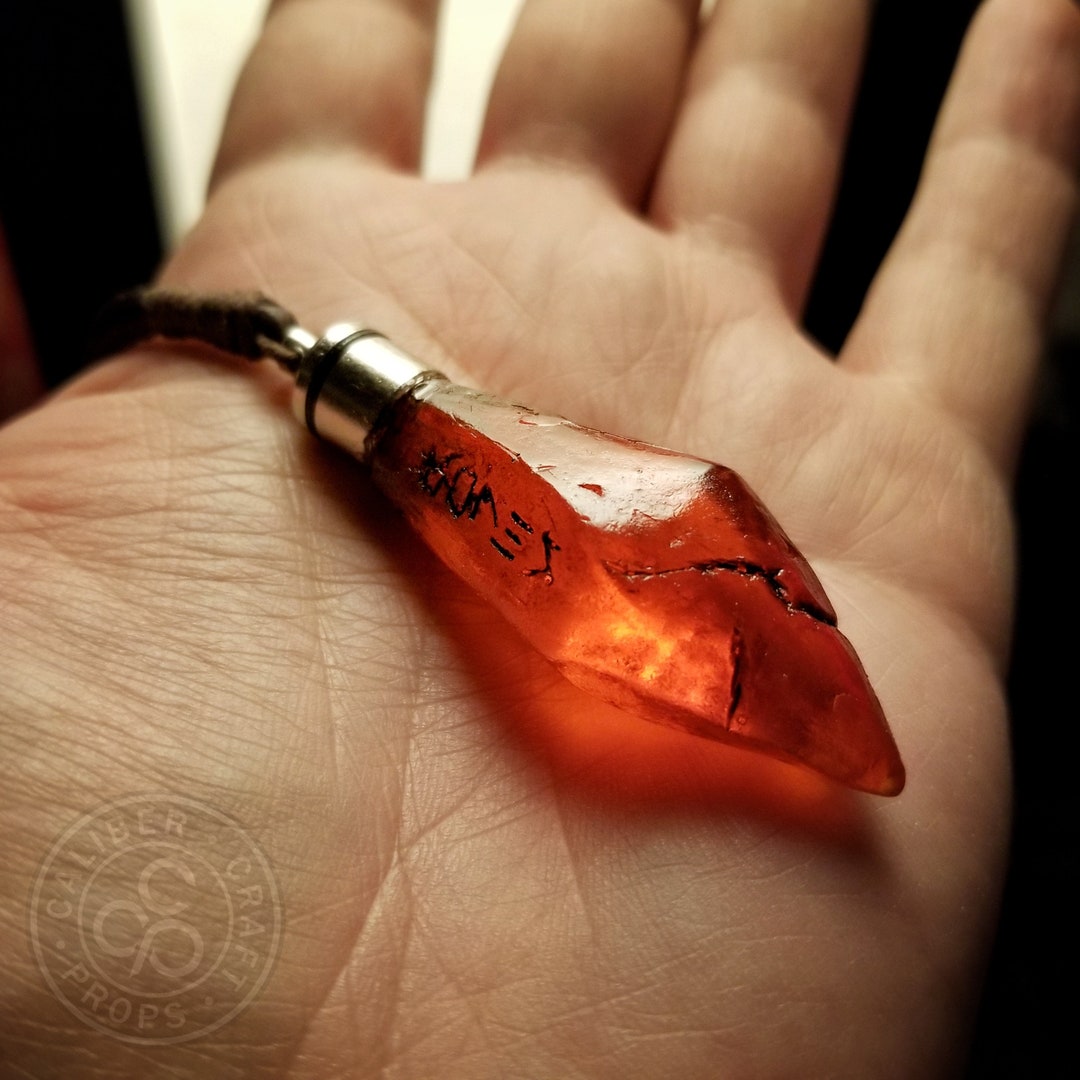 Jyn's Orange Glowing Kyber Crystal Star Wars Trust in - Etsy