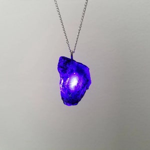 Blue Space Stone Pendant Necklace - Raw Infinity Stones (INDIVIDUAL ...