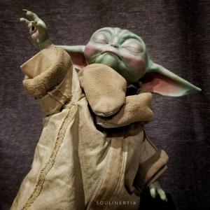 Grogu "baby Yoda" Eyelids for Realistic Sideshow Version Hand Painted ...