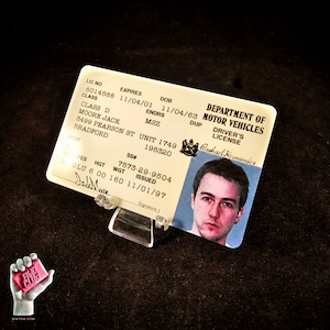 Tyler Durden and Narrator Drivers License Prop Replicas From Fight Club ...