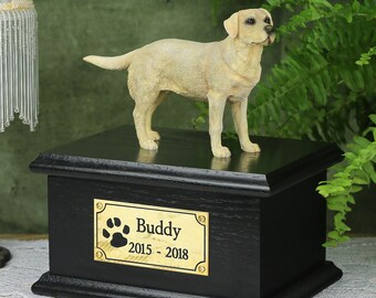 Black Lab Cremation Urn - Etsy