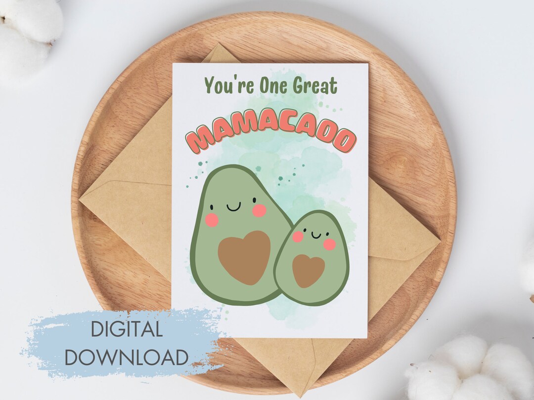 Mother's Day Printable Greeting Card Digital Download you're One Great ...