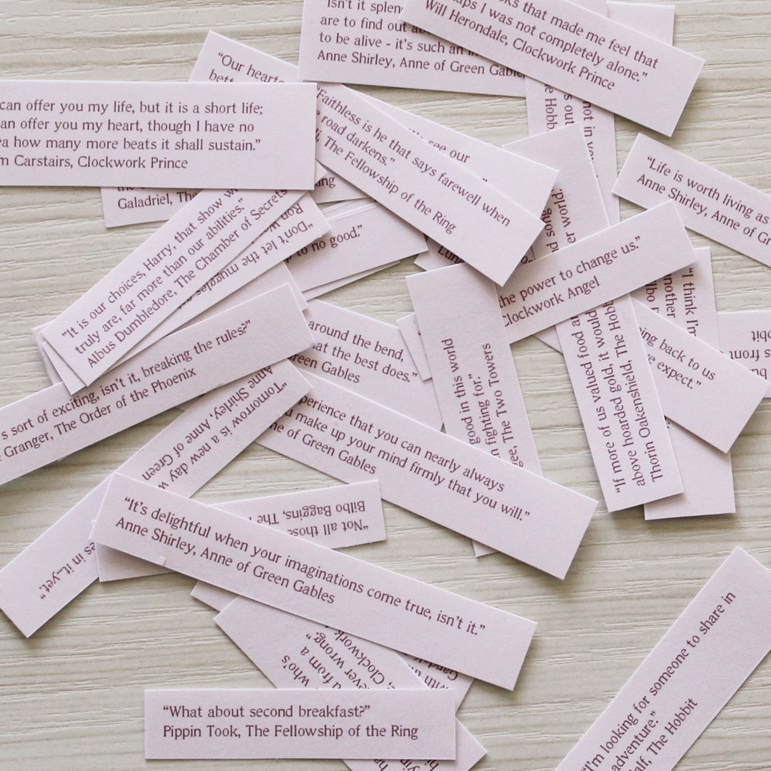 Book Quote Sticker Set - Etsy