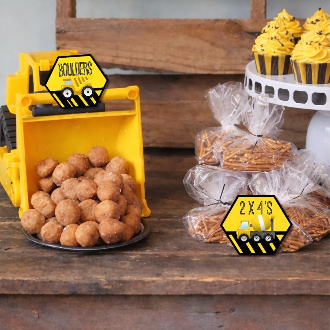 Construction Food Signs | Birthday Party Printables (instant Download ...