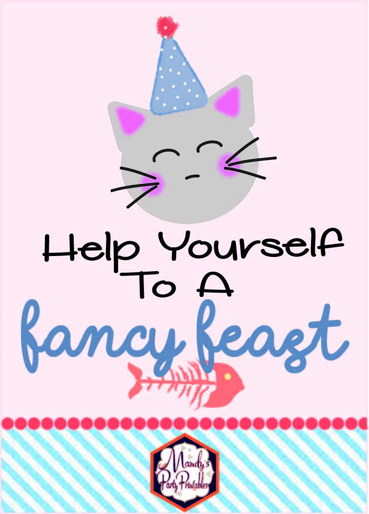 Kitty Cat Birthday Party Food Sign From Kitty Cat Birthday Party ...