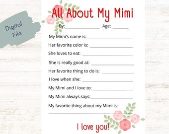 All About My Mimi - Etsy