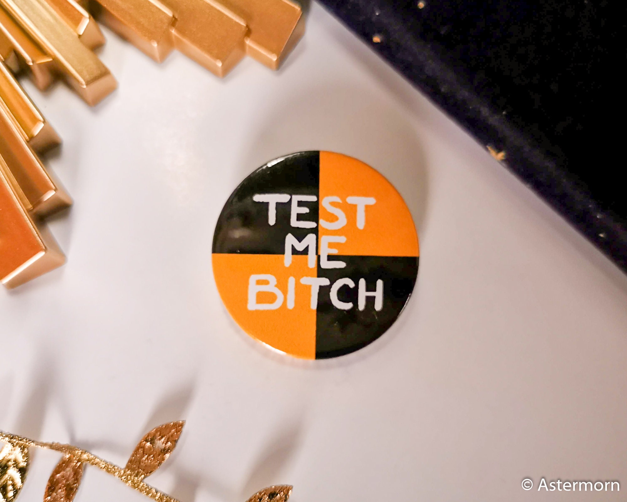 Test Me Meme Button - Etsy
