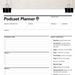 Podcast Planner Worksheet, Podcast Worksheet, Pod Cast, Podcast Plan ...