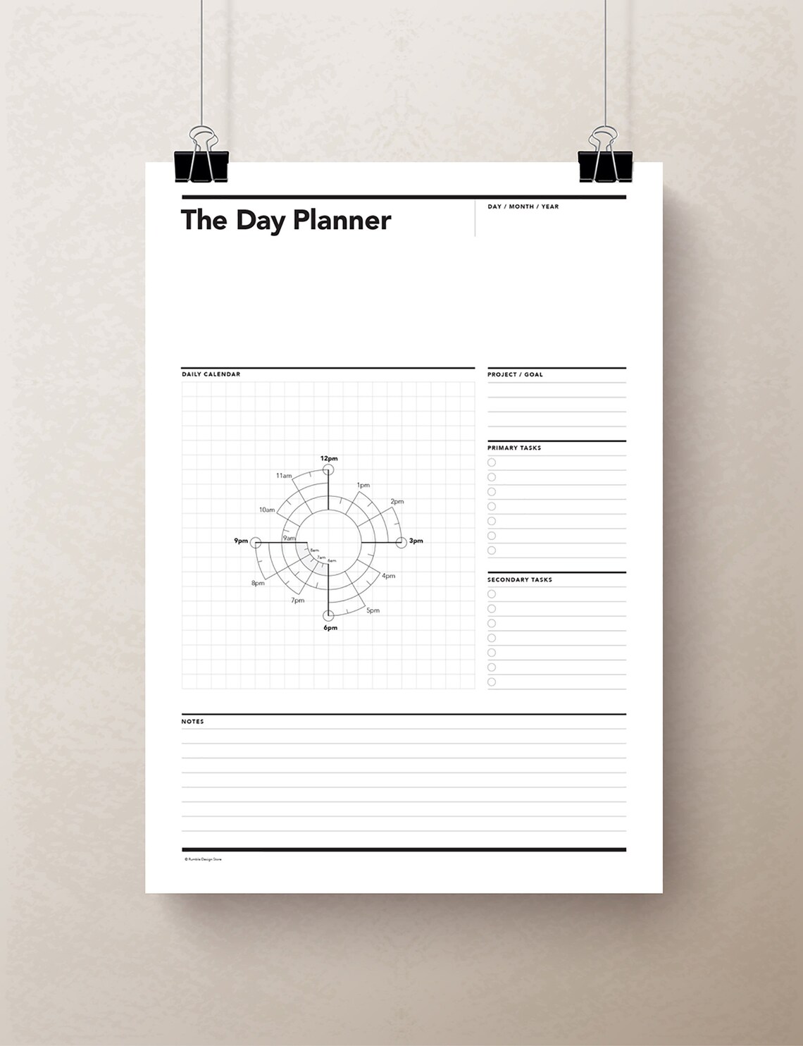 Chronodex Day Planner Daily Planner Daily Agenda Project - Etsy