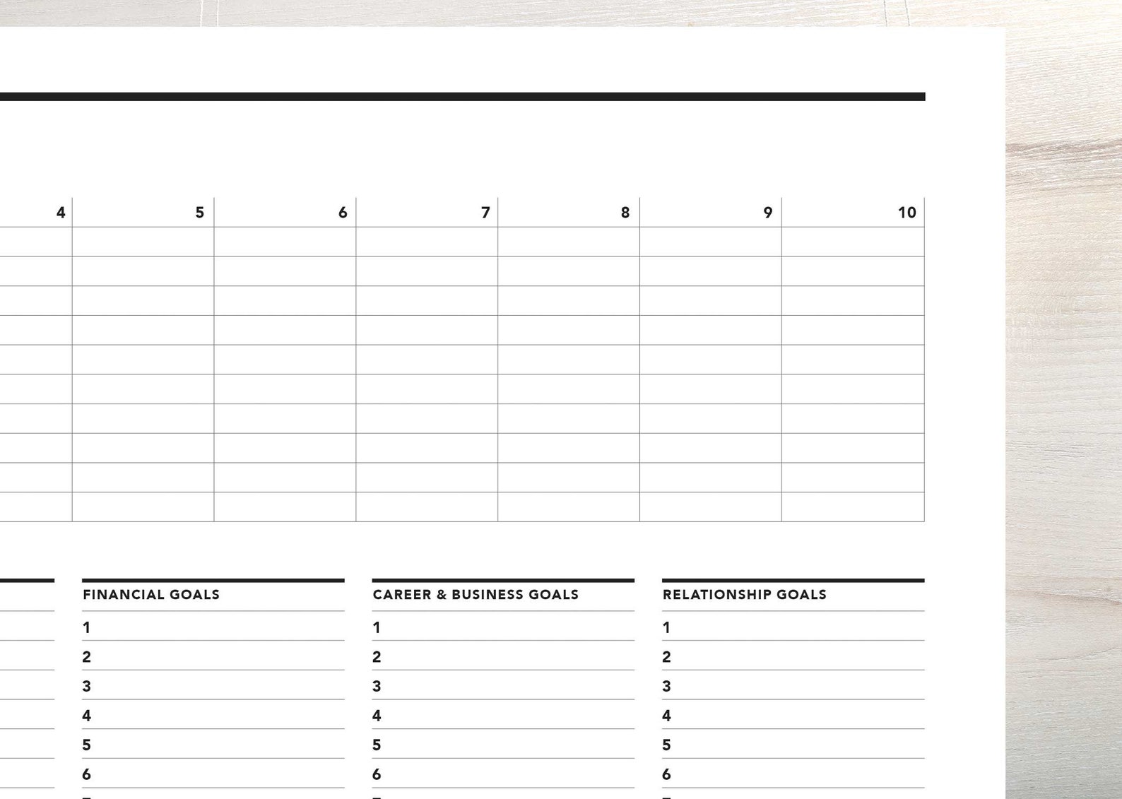Level 10 Life Planner, Life Goals Tracker, Goal Planner Printable, Life ...