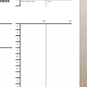 Time Box Planner, Time Boxing Planners, Daily Time Blocking Planner ...
