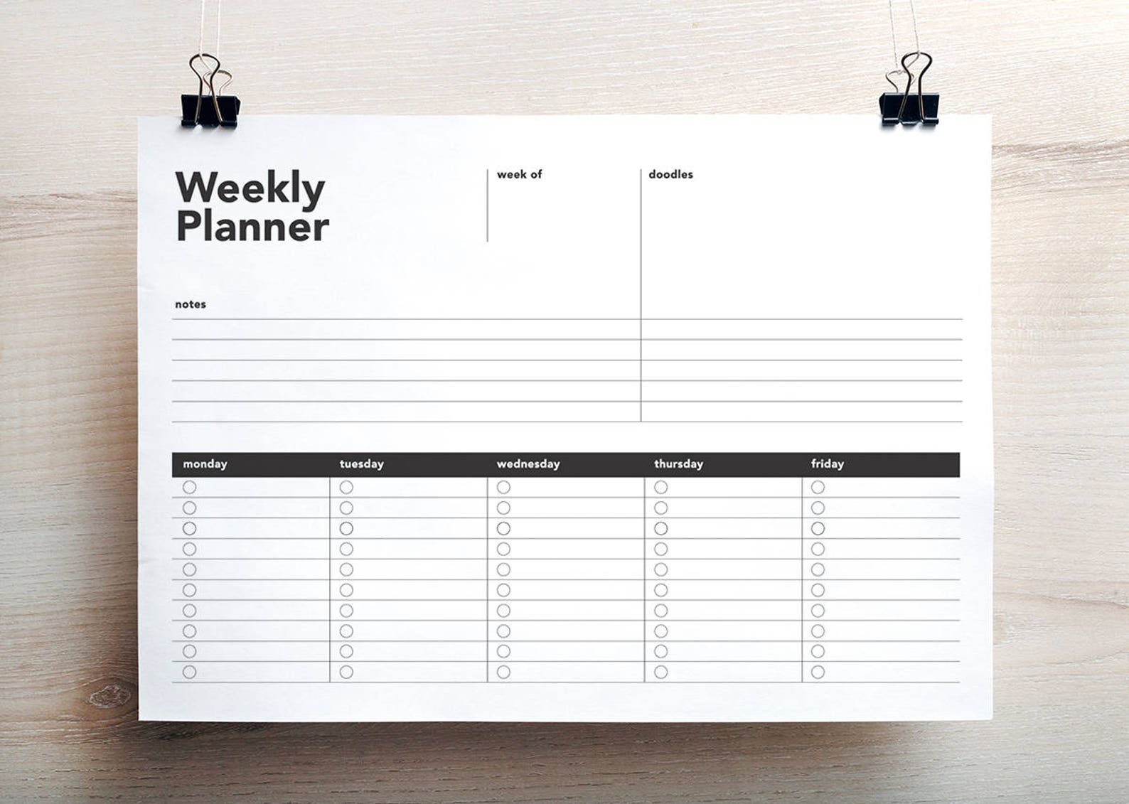 Printable Weekly Planner, Weekly Agenda Planner, Printable to Do List ...
