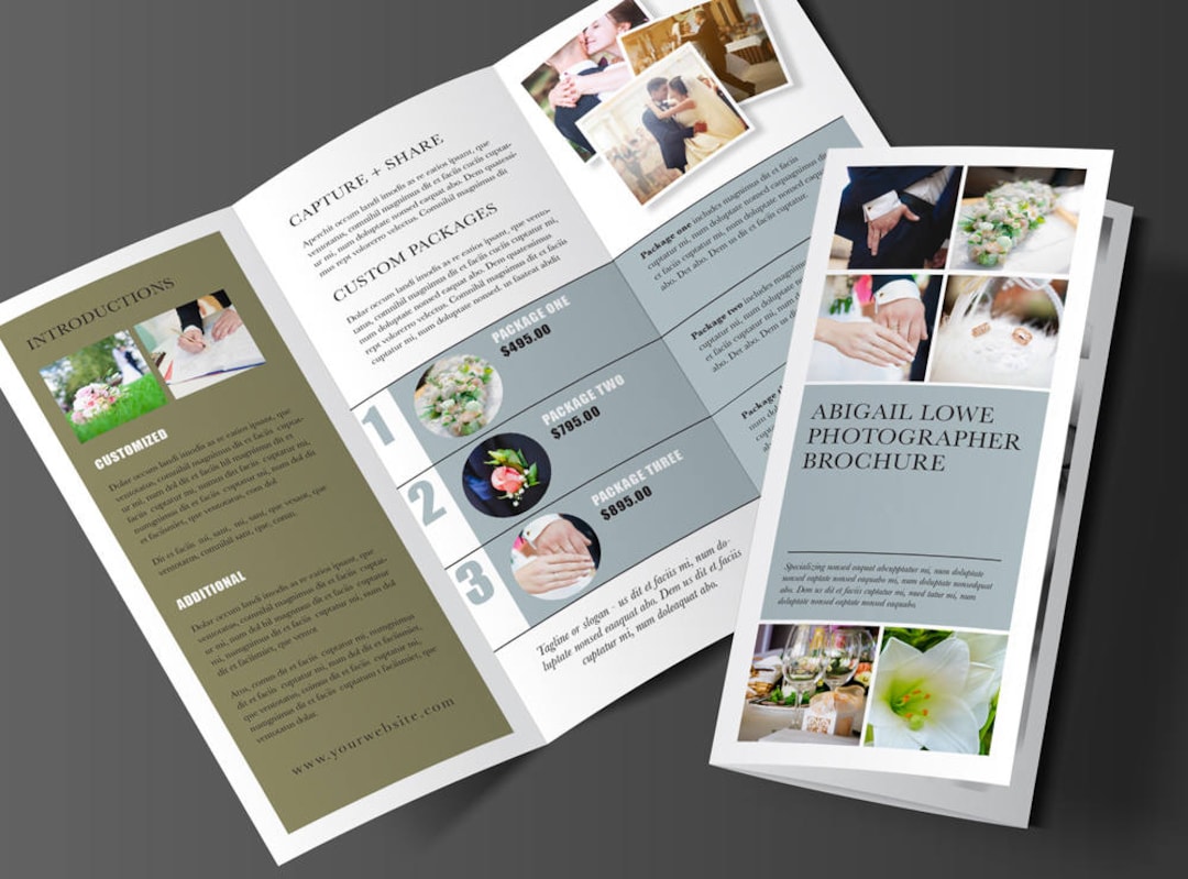 Trifold Brochure Design, Rack Brochure Template, Marketing Kit ...