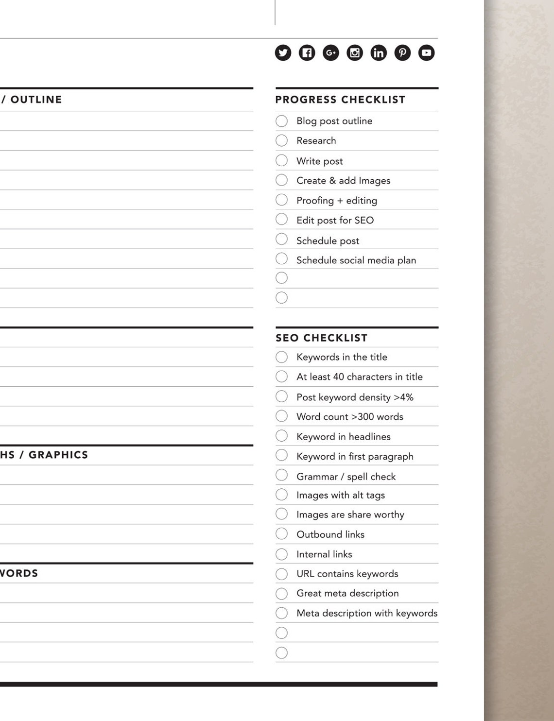 Blog Planner Worksheet, Blog Worksheet, Blogger, Blog Plan, Blogging ...