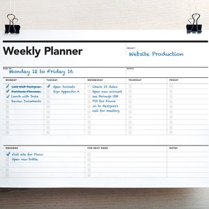 Fillable Weekly Planner, Student Agenda, PDF, Printable to Do List ...