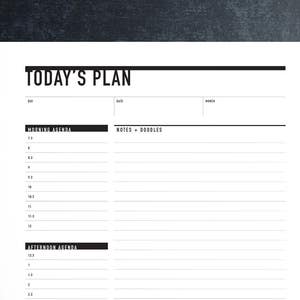 Printable Daily to Do List, Daily Agenda Planner, Printable to Do List ...